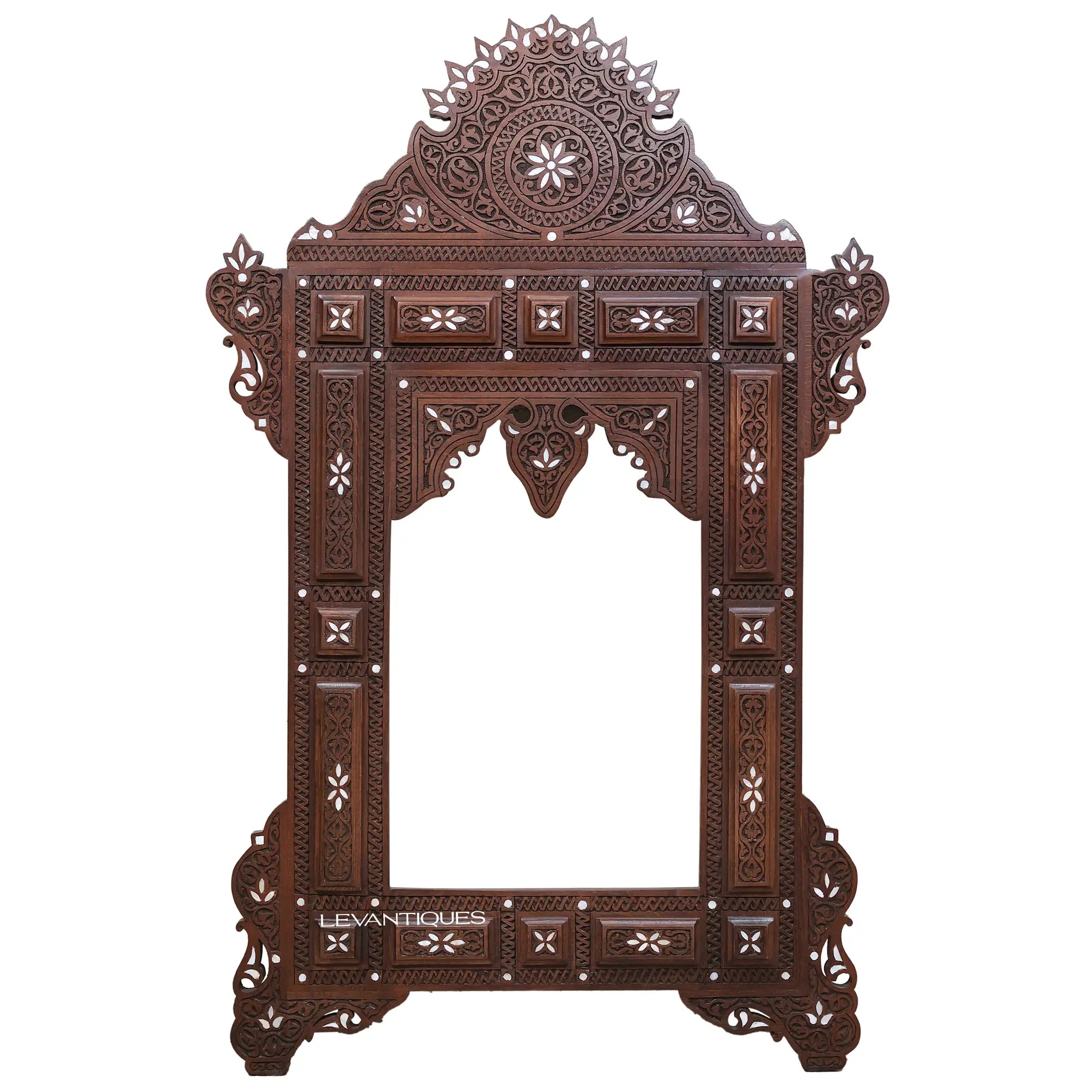 Rummanah III Mother of Pearl Mirror | Rummanah III Bone Inlay Mirror ...