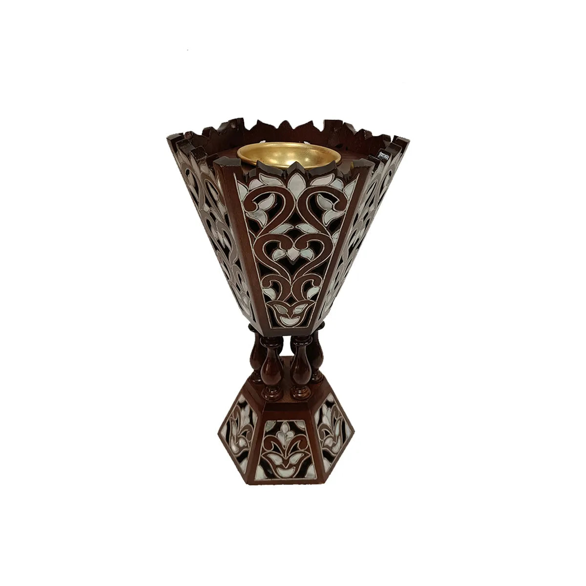 Madkhan II Bakhour Burner - Elegant Brass Incense Holder | Levantiques