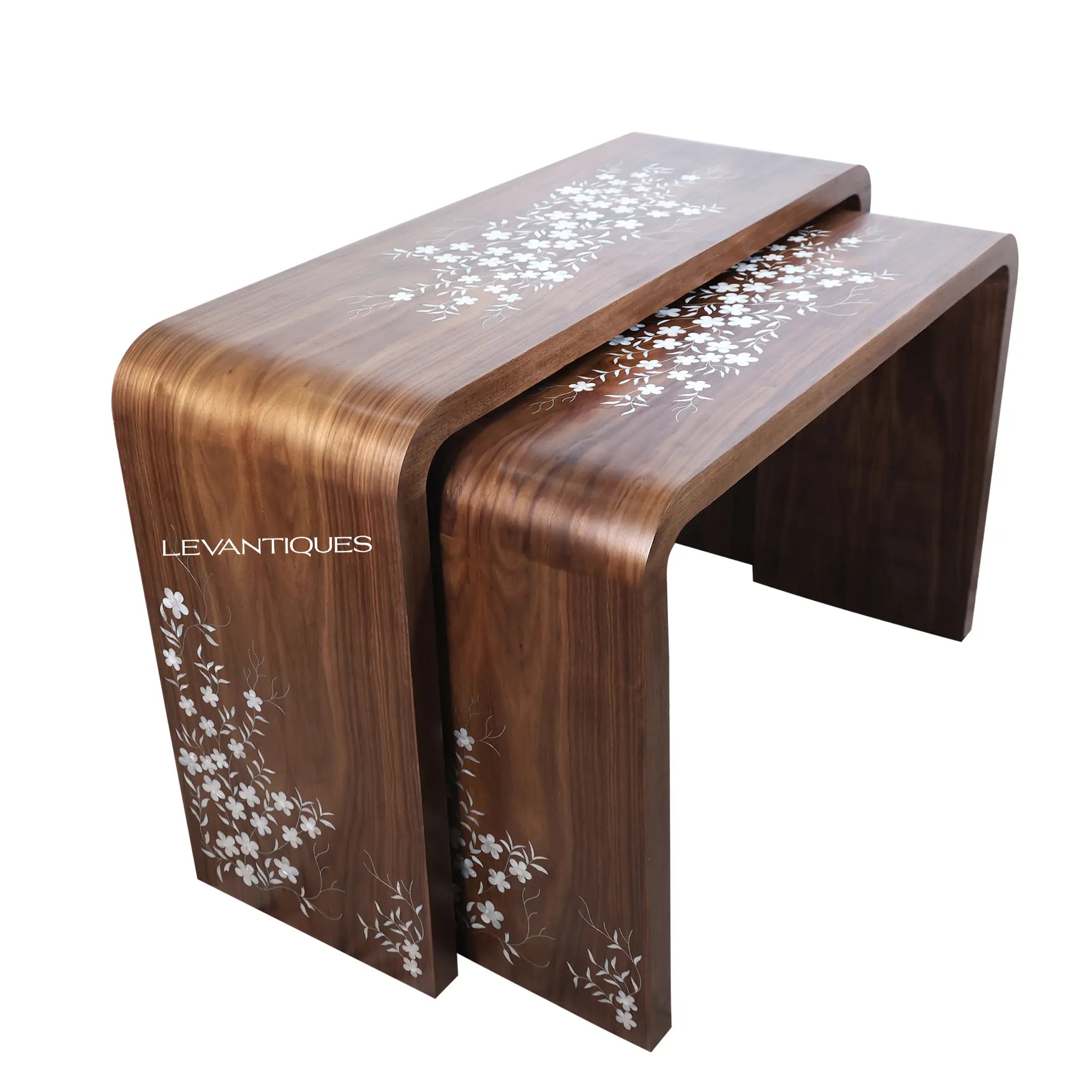 Maram Console – Mother of Pearl Nesting Console Table | Levantiques